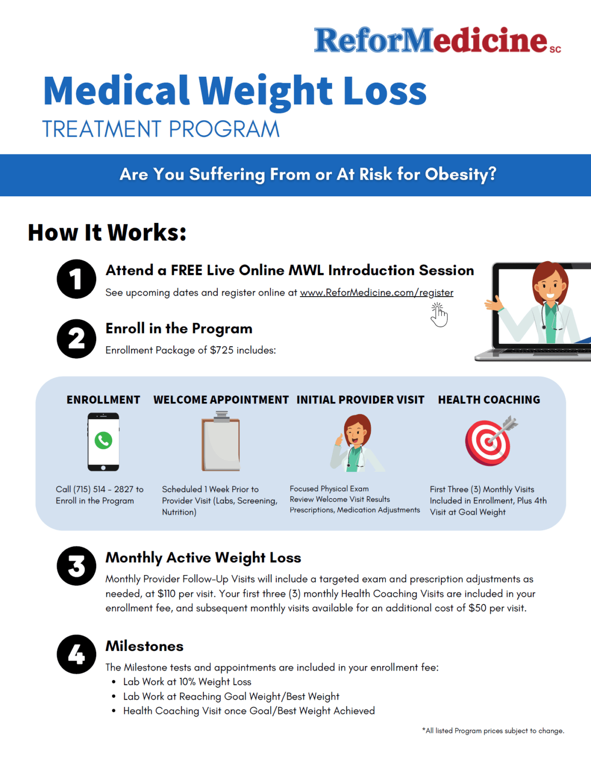 Register for ReforMedicine Medical Weight Loss Program Free ...